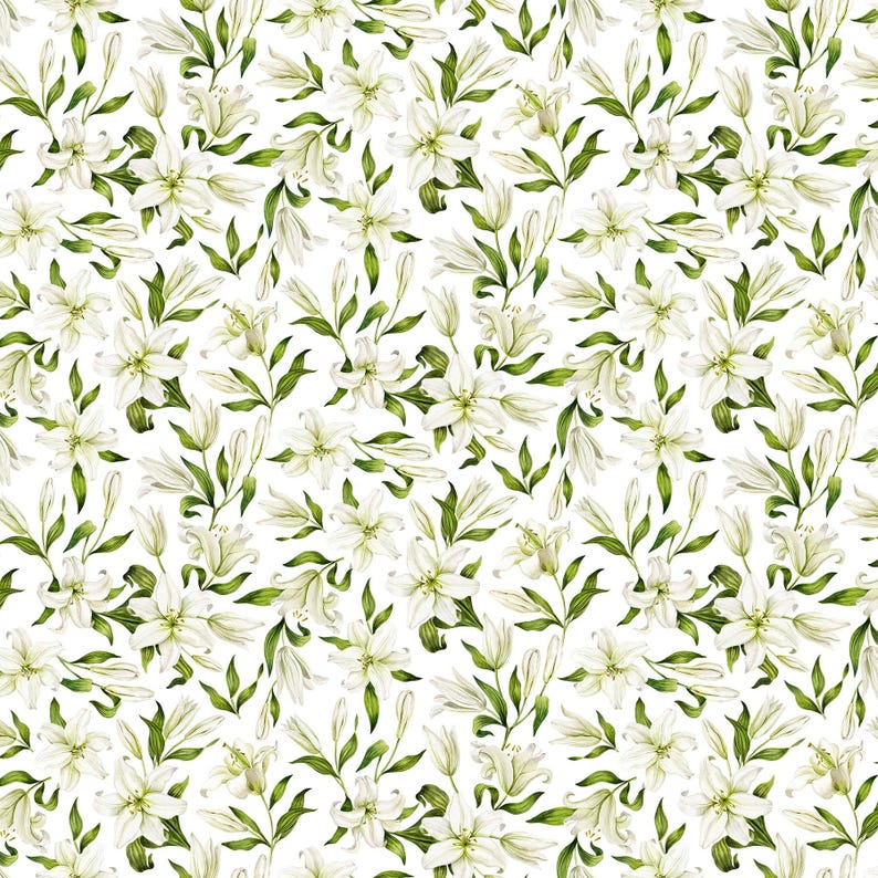 Spring Awakening - 26868 10 - White Multi Lily White - by Deborah ...