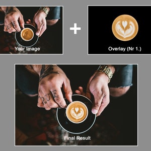 10 Coffee Overlays Coffee Art Overlay Foam Overlay Latte - Etsy Canada