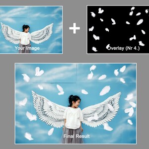 10 Feather Overlays, Angel Overlays, Flying Feather Overlay, White ...