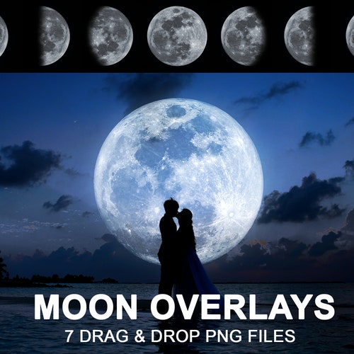 Night Sky Overlays Moon Overlays Photoshop Overlay Starry - Etsy Canada