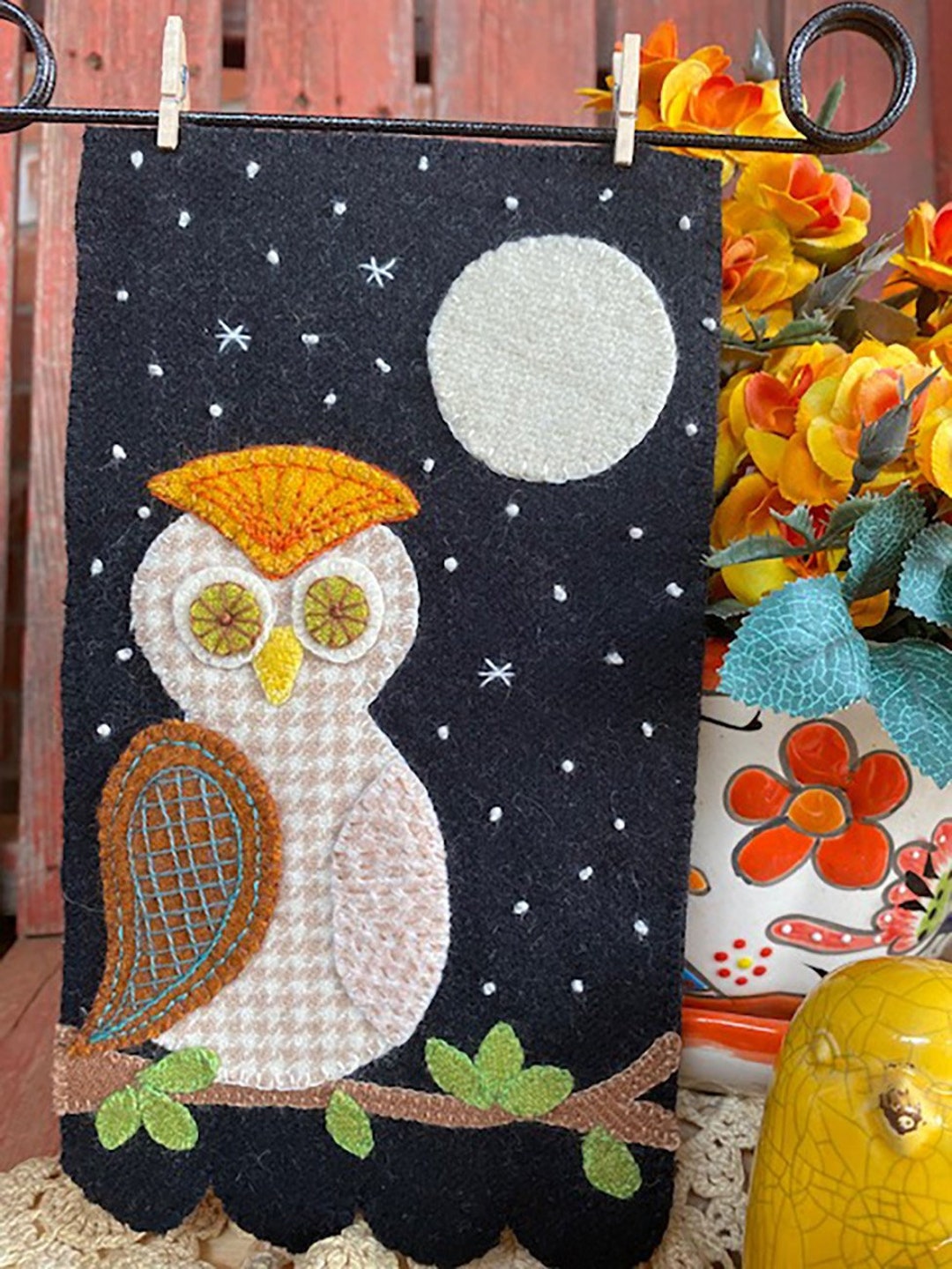 Wise Ol' Owl Mug Rug Kit by in the Patch Designs - Etsy
