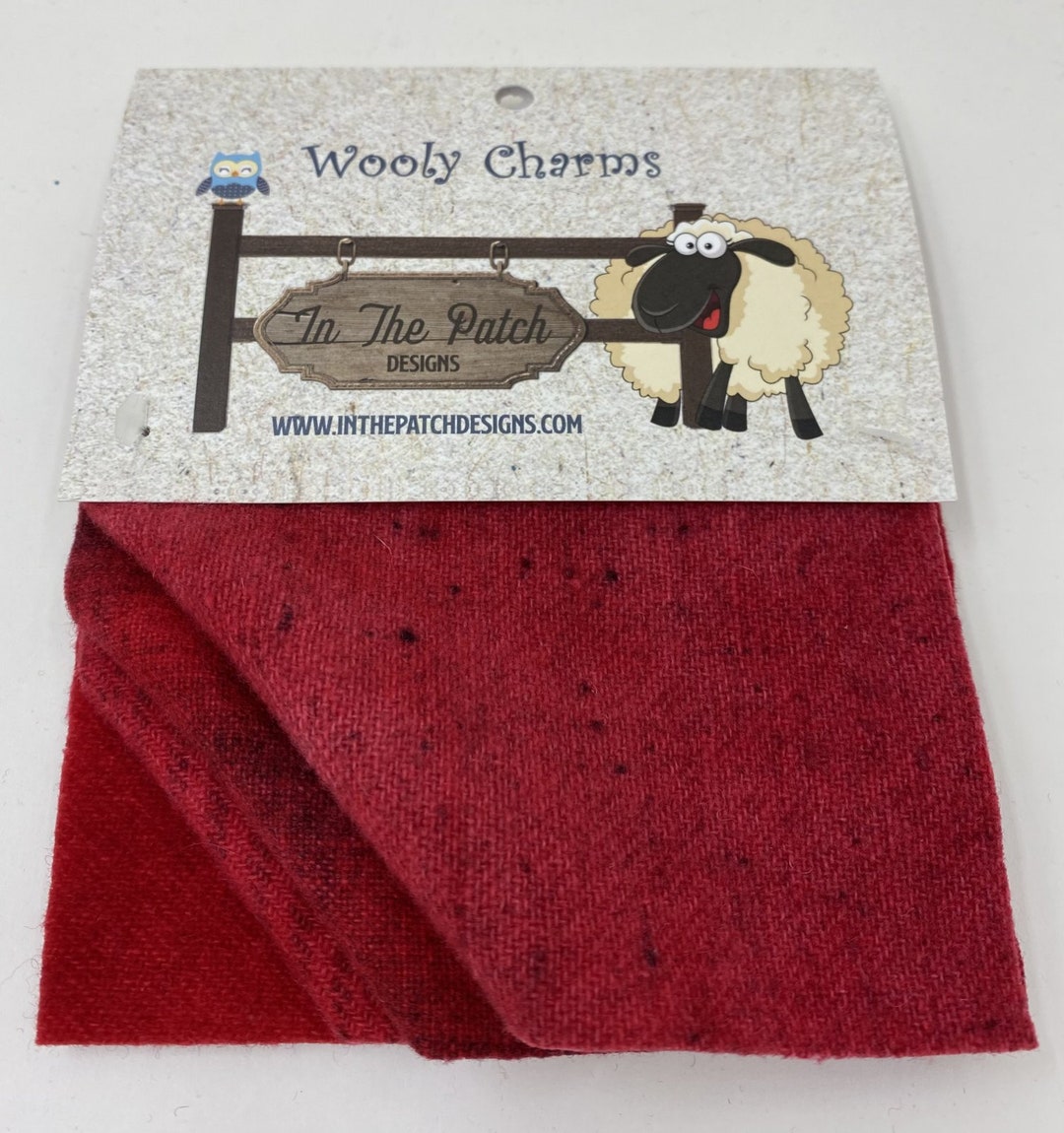 Wooly Charms 5x5 Cherry Sour by in the Patch Designs (see Our Entire Collection of Wool Projects ...