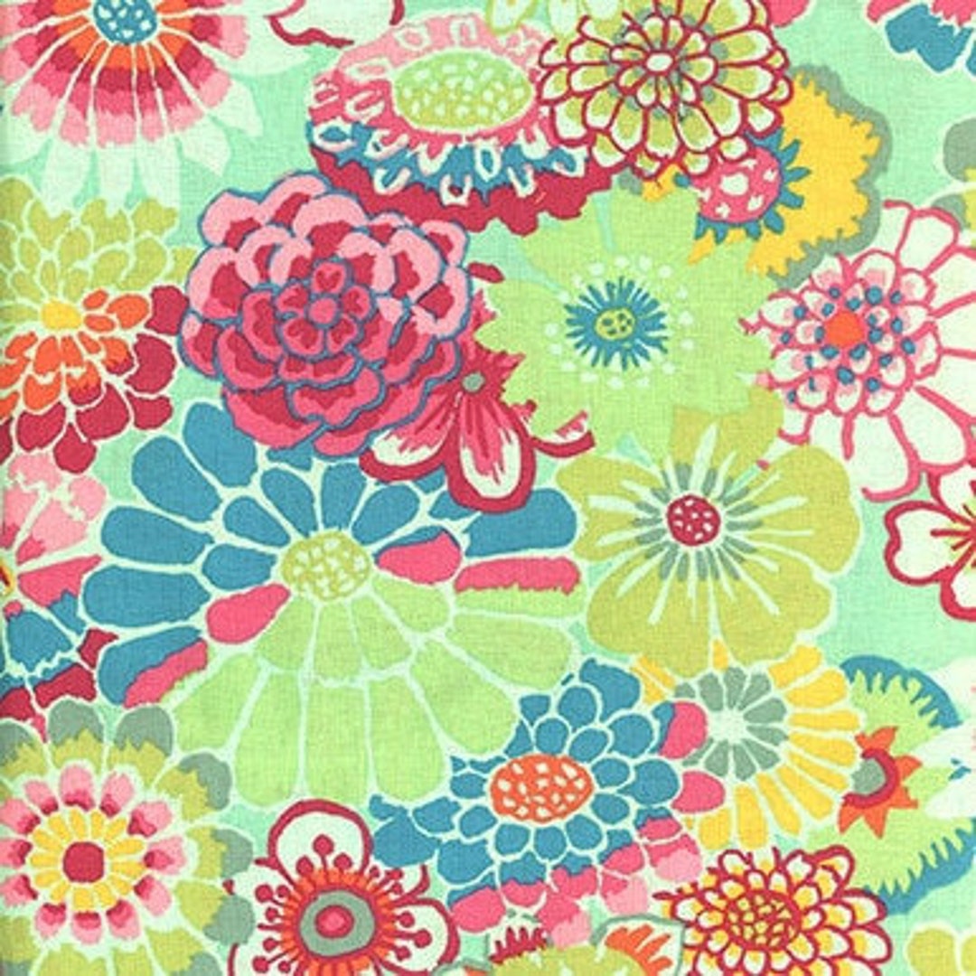 GP89.GREEN Kaffe Fassett Asian Circles for Freespirit Fabrics - Etsy