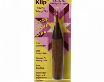 Kwik Klip Tool: Safety Pin Fastener Tool for Pin Basting - Etsy
