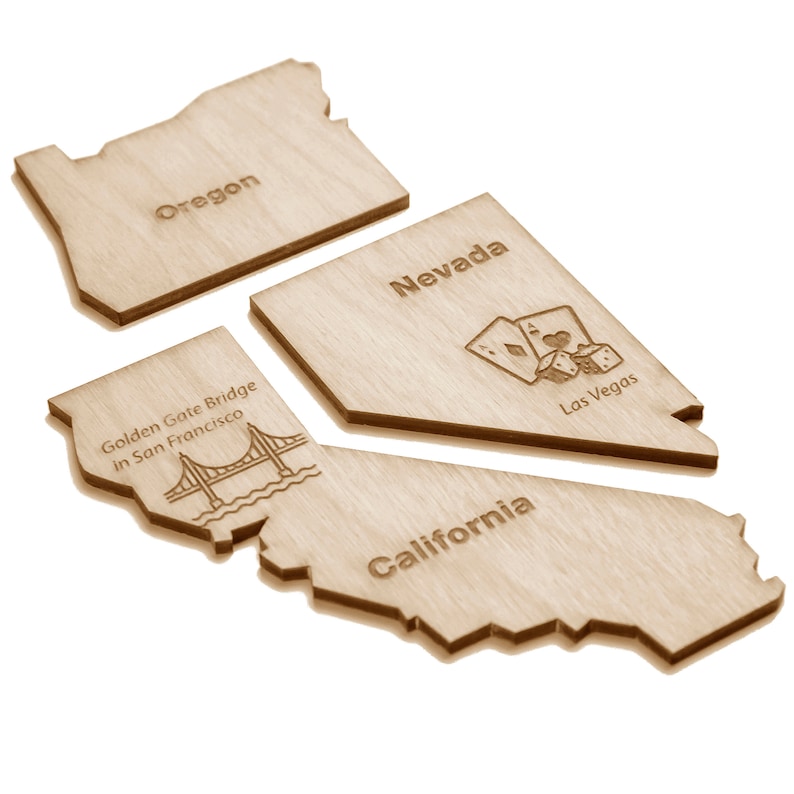 Wooden Map Puzzle of USA - Etsy
