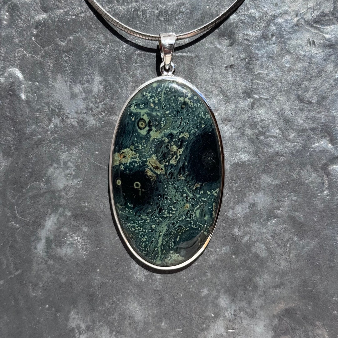 Jasper Pendant Kambaba Jasper Pendant Silver Khumbaba Jasper Pendant - Etsy