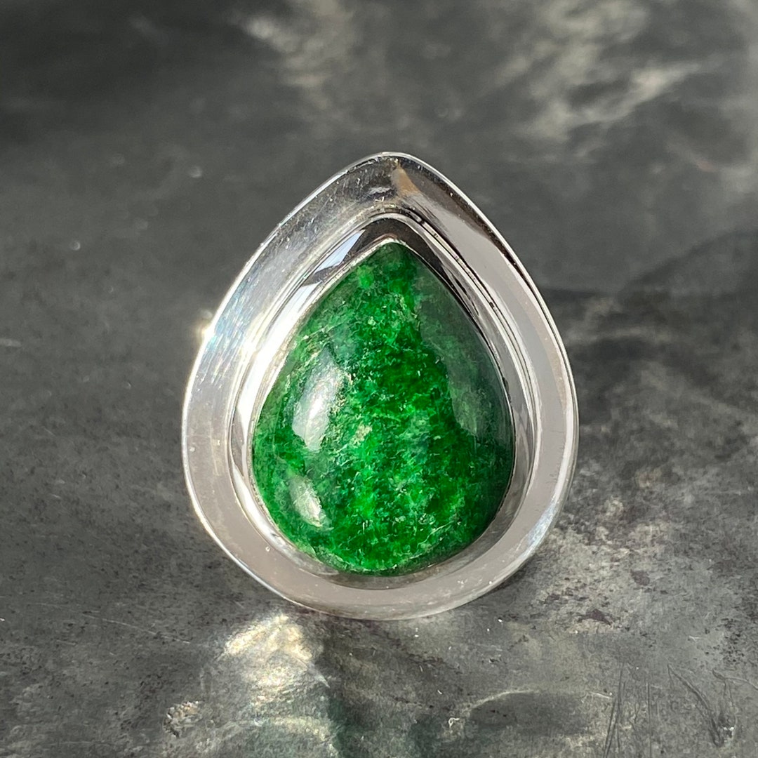 Maw Sit Sit Ring - Jadite Albite Ring - Rectangle Maw Sit Sit Jade Ring ...