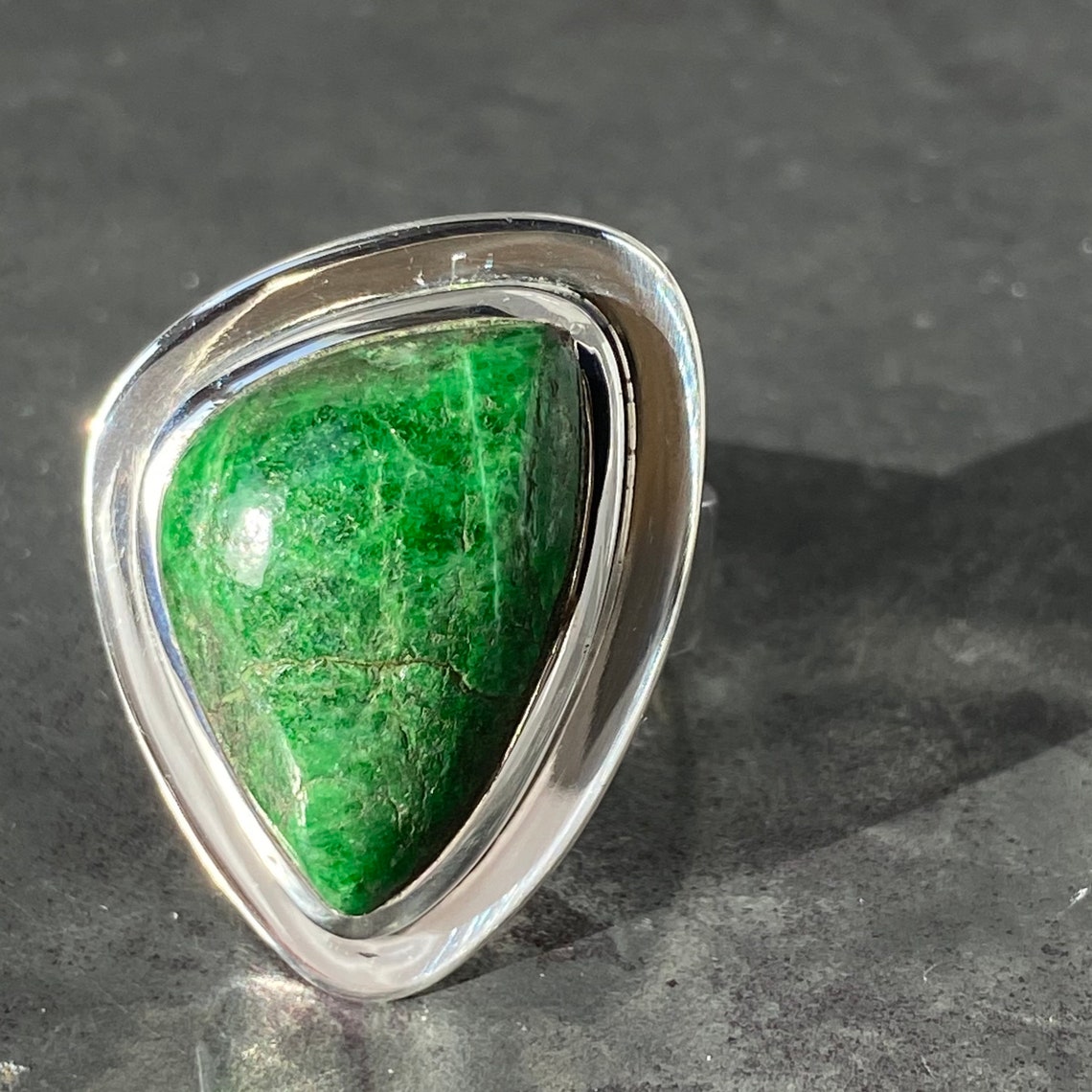 Maw Sit Sit Ring - Jadite Albite Ring - Maw Sit Sit Jade Ring Size U.K ...