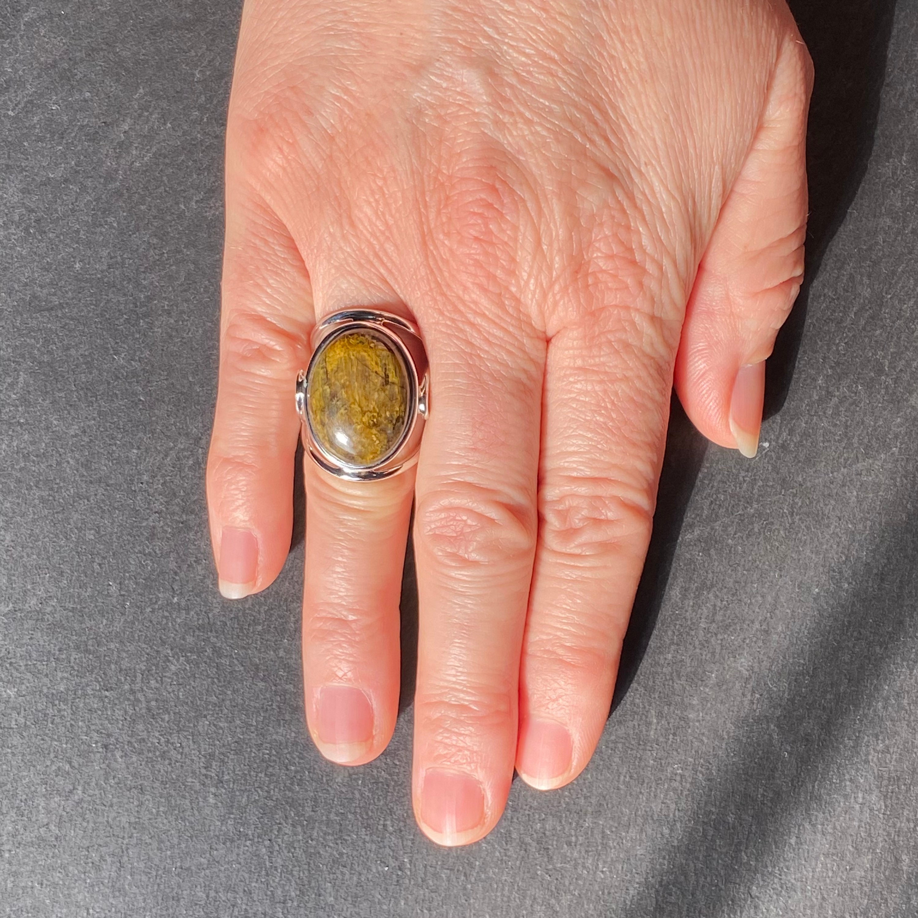 Nellite ring Neolite ring gold skies pietersite ring | Etsy