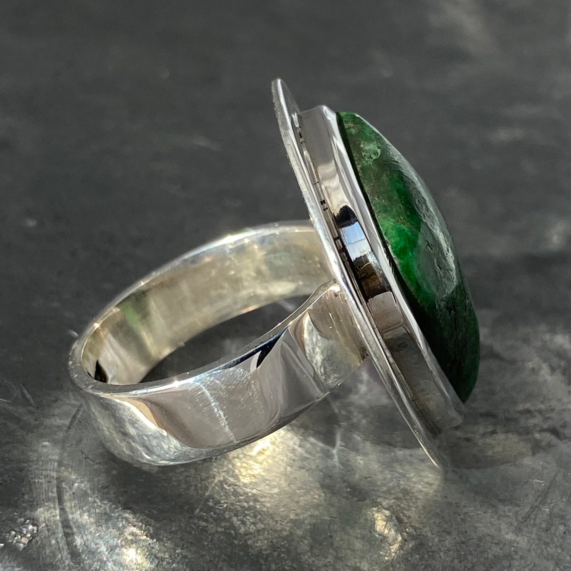 Maw Sit Sit Ring - Jadite Albite Ring - Maw Sit Sit Jade Ring Size U.K ...