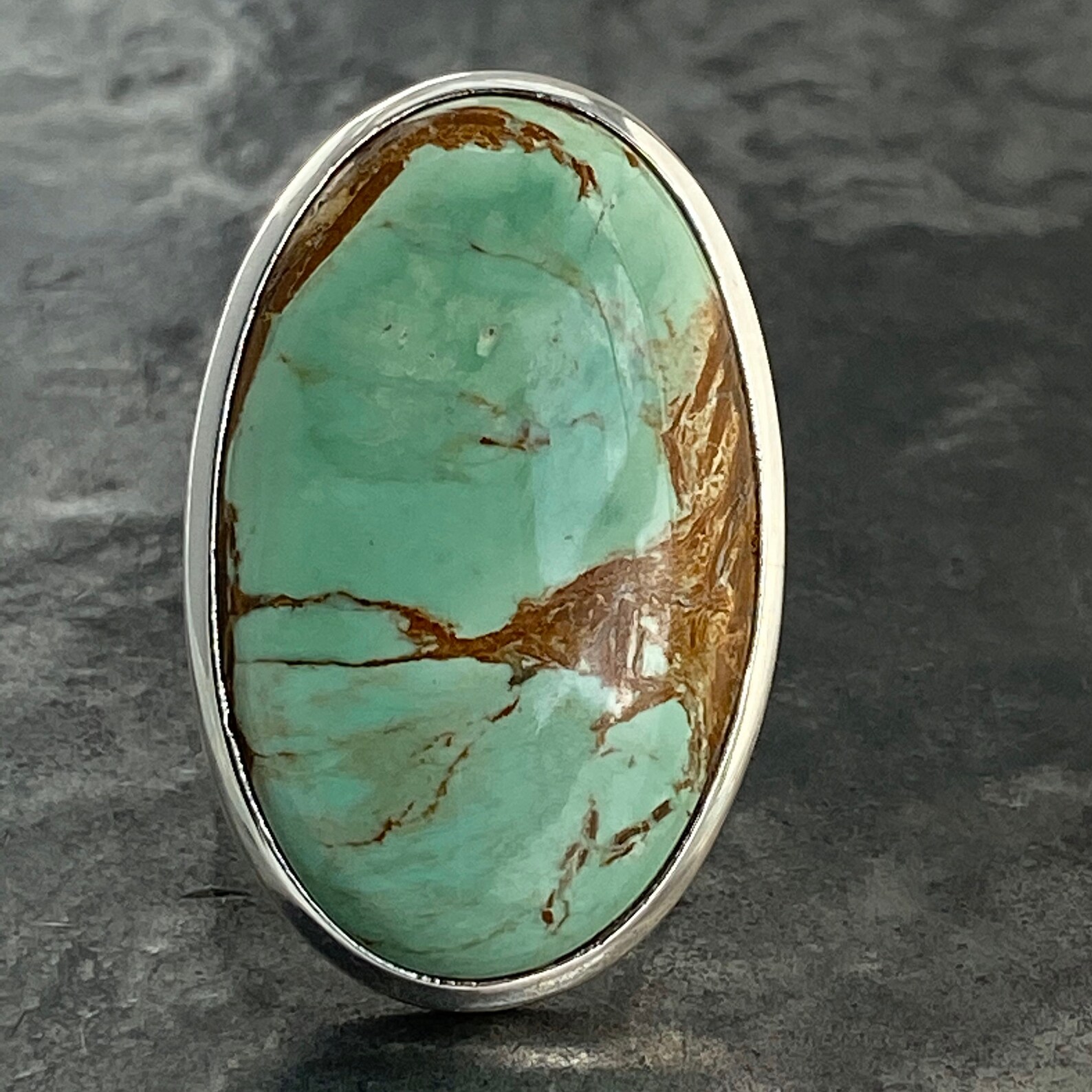 Variscite Ring Oval Variscite Ring Variscite Ring Size UK - Etsy