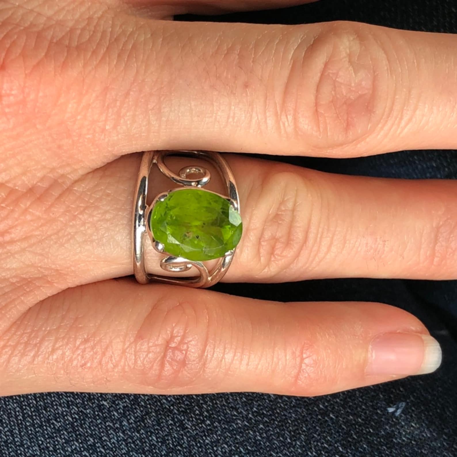 Peridot Ring - Etsy