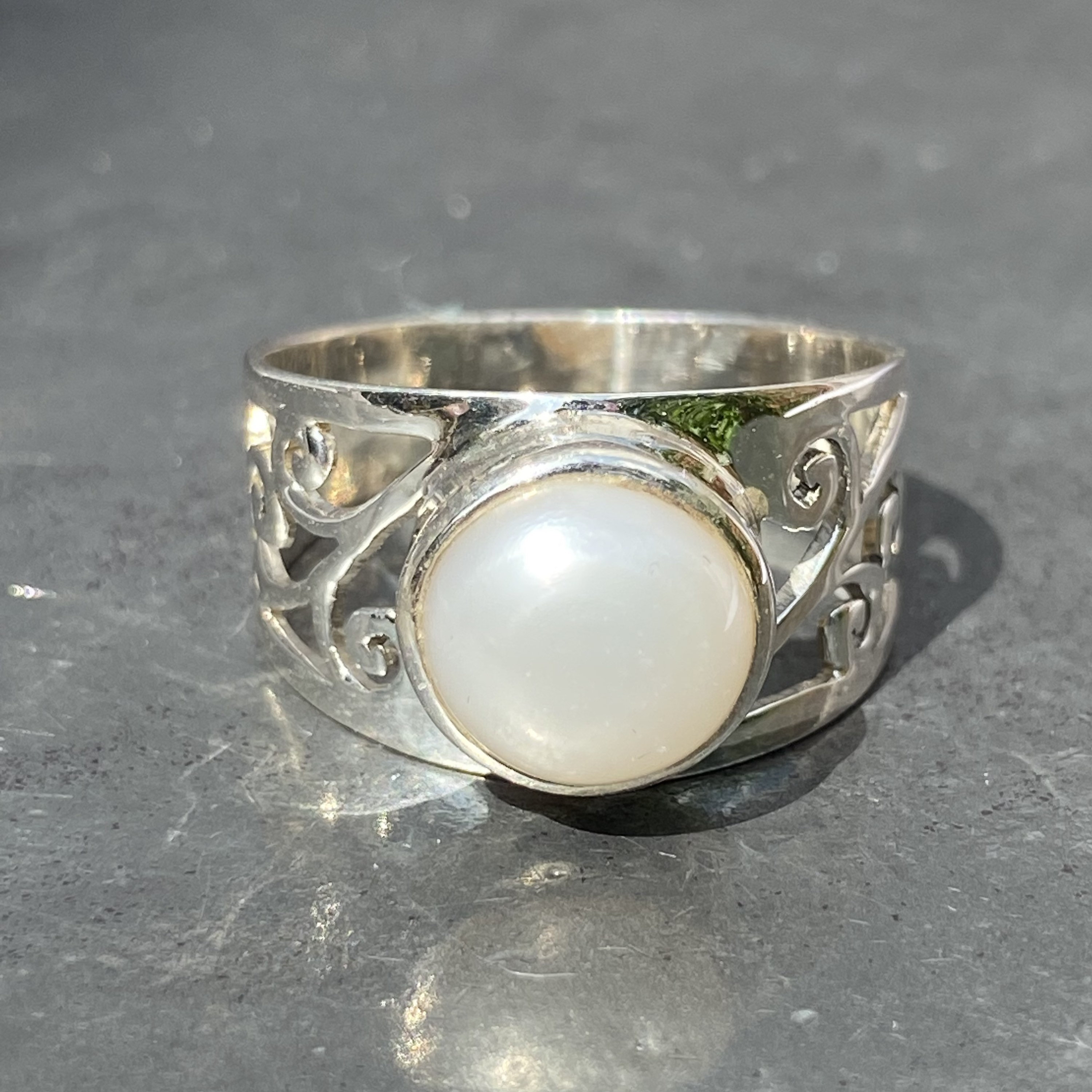Anillo de perlas agua dulce Anillo de perlas anillo de | Etsy