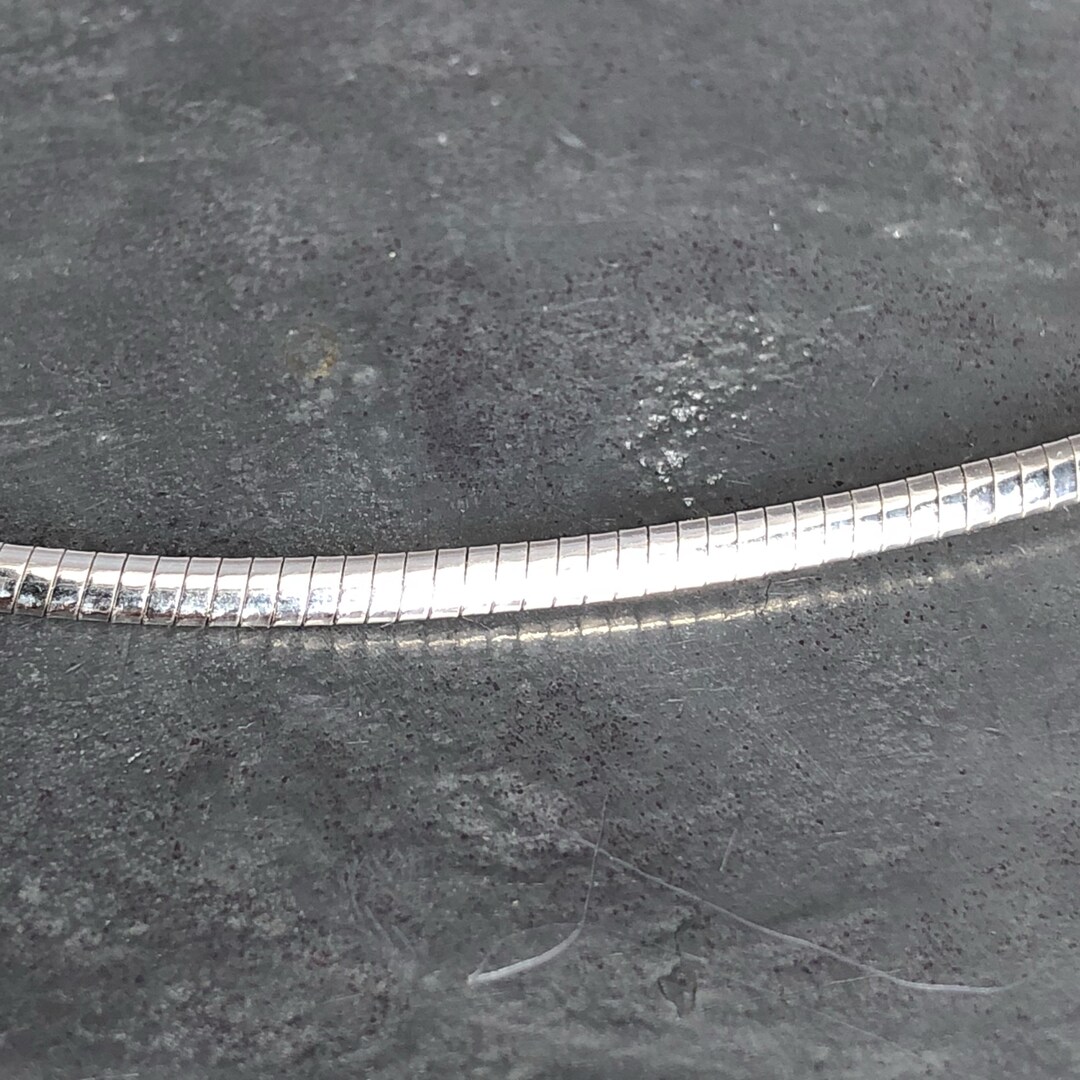 Sterling Silver Chain - Omega Chain - 2.5 Mm Oval Omega Chain 16/18 ...