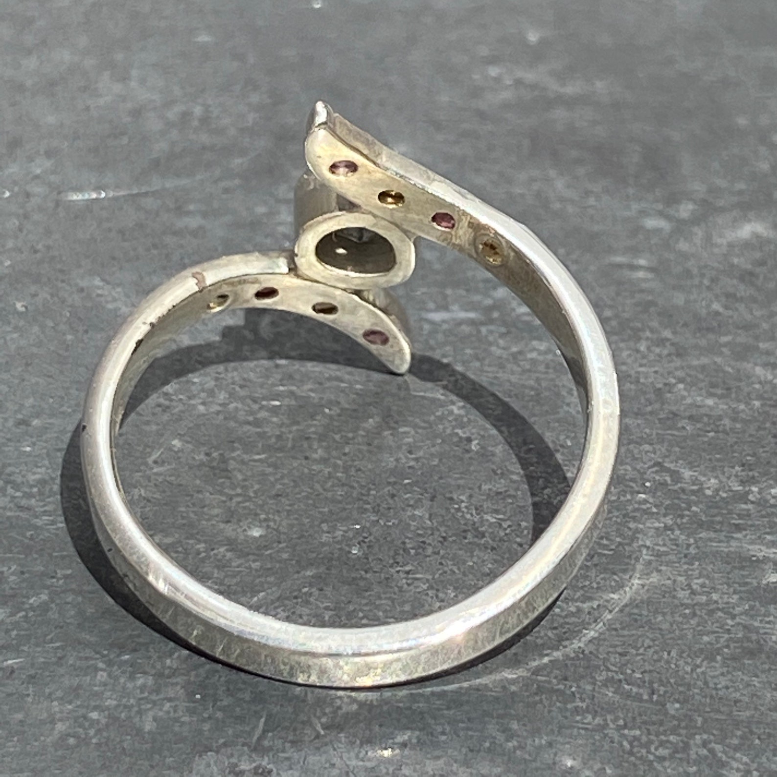 Diamond Ring Salt and Pepper Diamond Ring With Multi Colour | Etsy