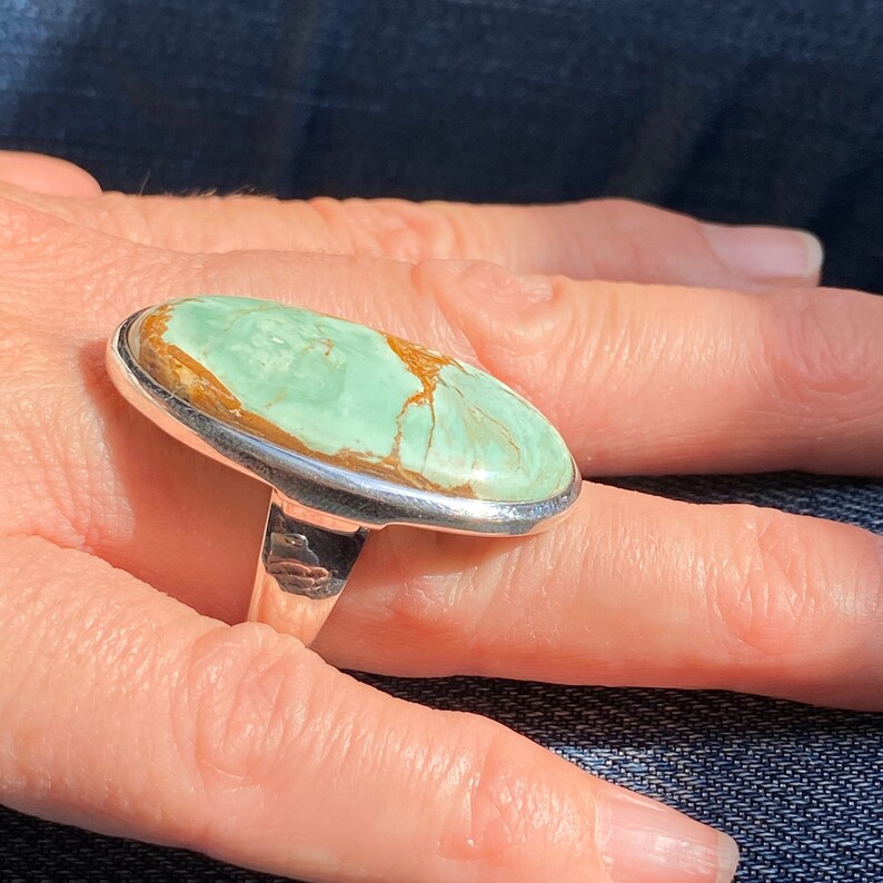 Variscite Ring Oval Variscite Ring Variscite Ring Size UK - Etsy