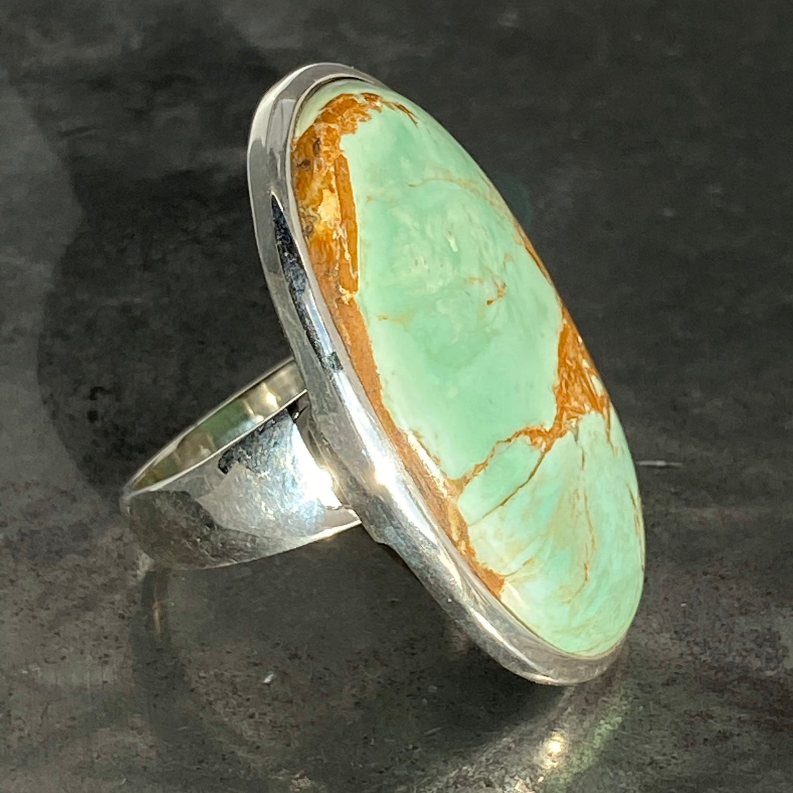 Variscite Ring Oval Variscite Ring Variscite Ring Size UK - Etsy