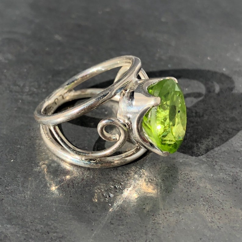 Peridot Ring | Etsy
