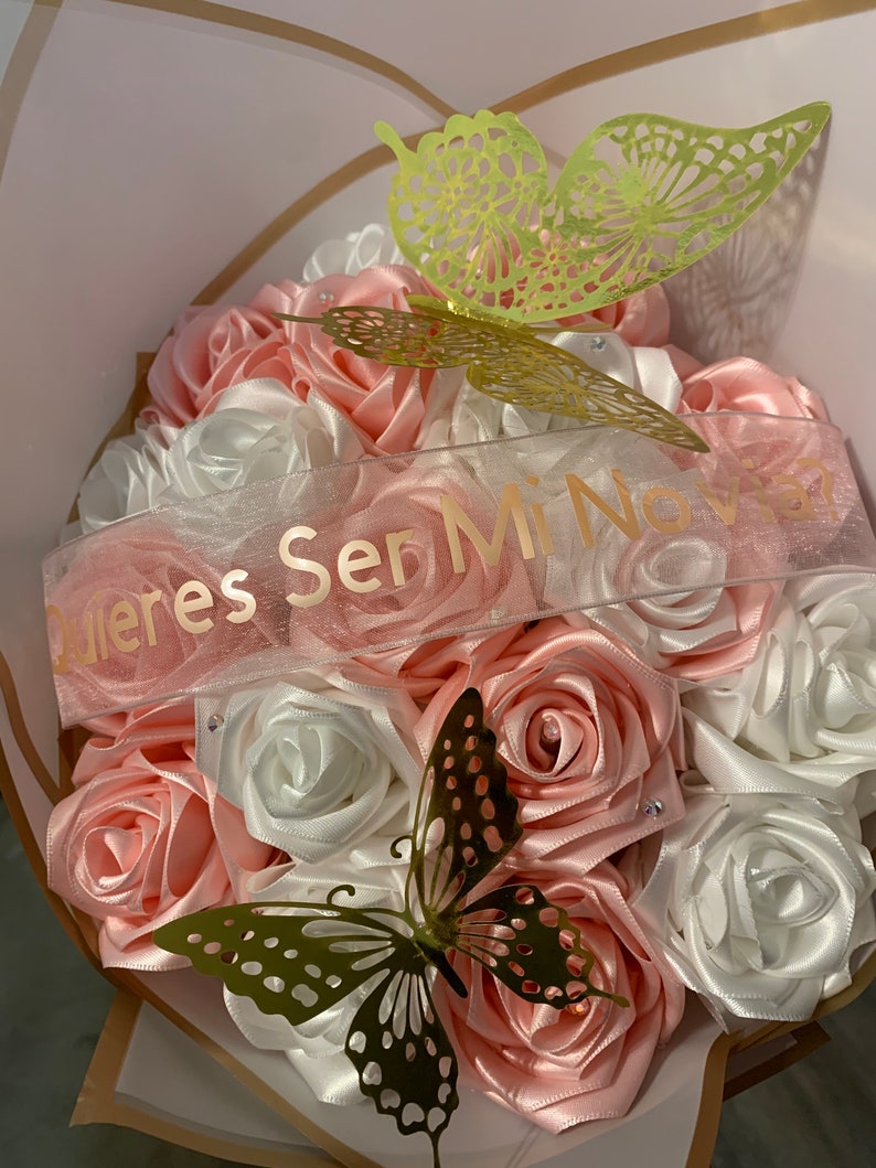 Custom Proposal Satin Roses - Etsy