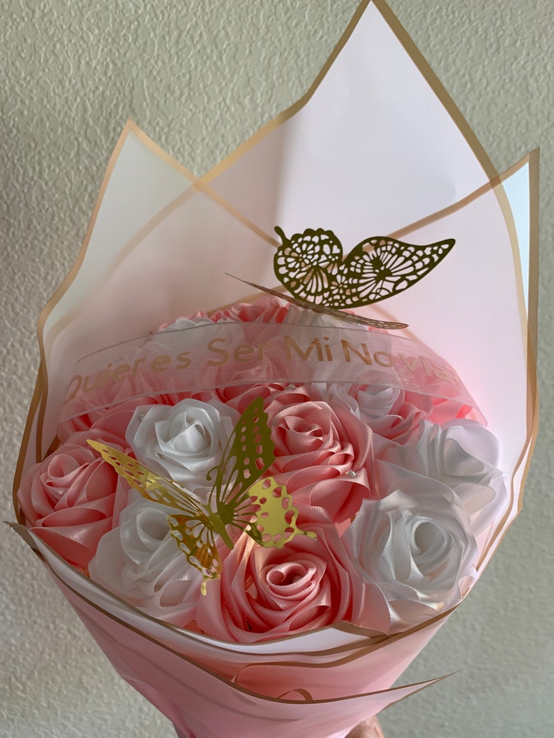 Custom Proposal Satin Roses - Etsy