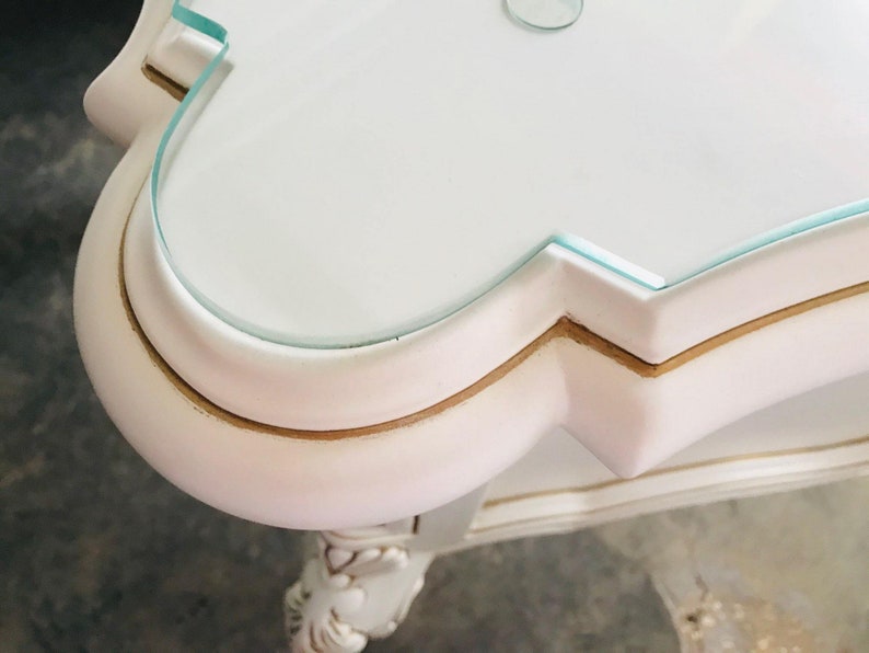 French Provincial Desk by Minton Spidell & Handles by - Etsy