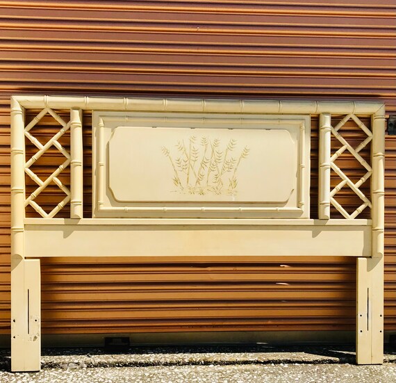 Faux bamboo headboard store