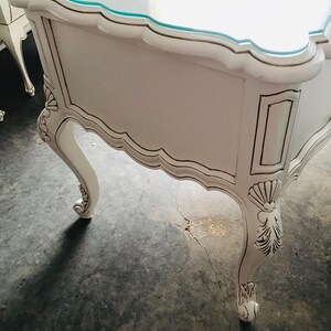 French Provincial Desk by Minton Spidell & Handles by - Etsy