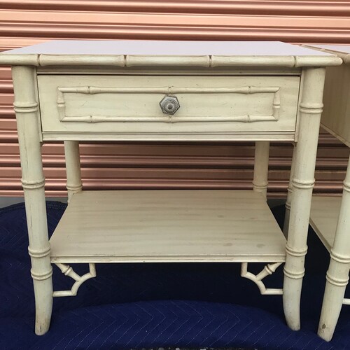 PAIR Thomasville Allegro Faux Bamboo Night Stands End Tables - Etsy