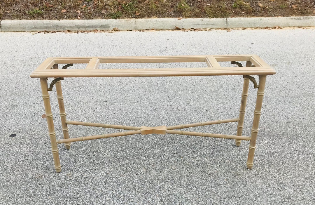 Lane Faux Bamboo Sofa Table Wood Custom - Etsy
