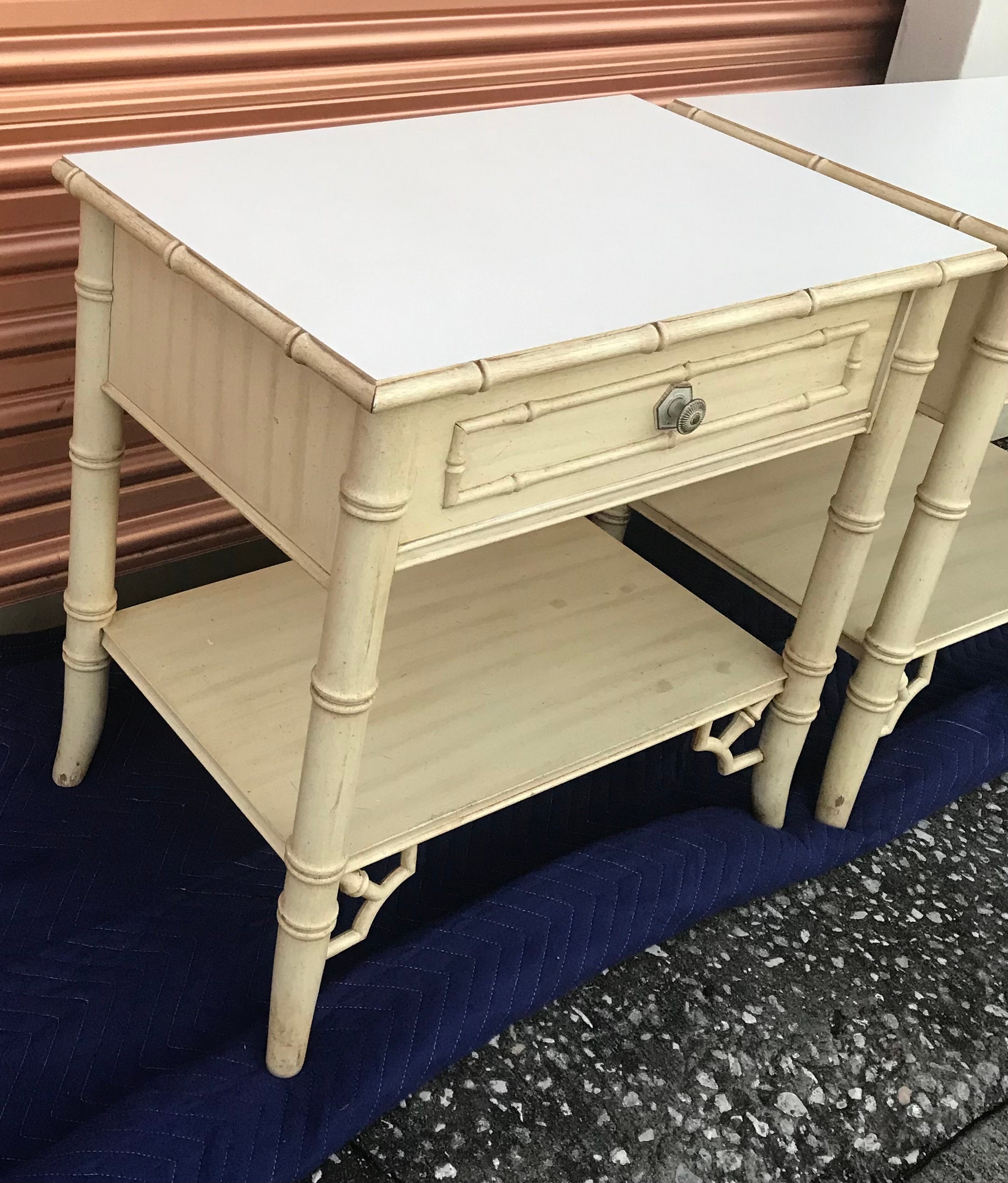 PAIR Thomasville Allegro Faux Bamboo Night Stands End Tables - Etsy