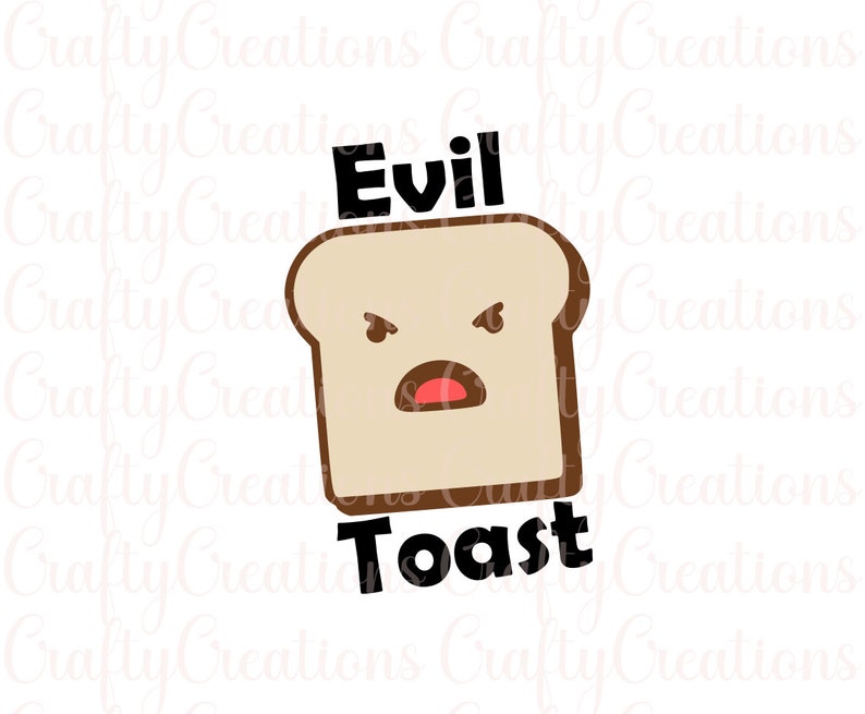 Evil Toast TShirt Humour SVG/DXF/PNG - Etsy 日本