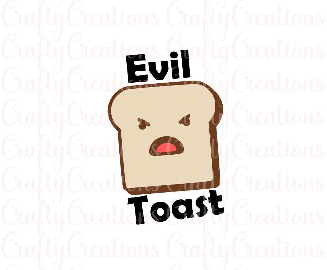 Evil Toast TShirt Humour SVG/DXF/PNG - Etsy 日本