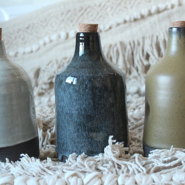 Ceramic Oil Bottle - Etsy