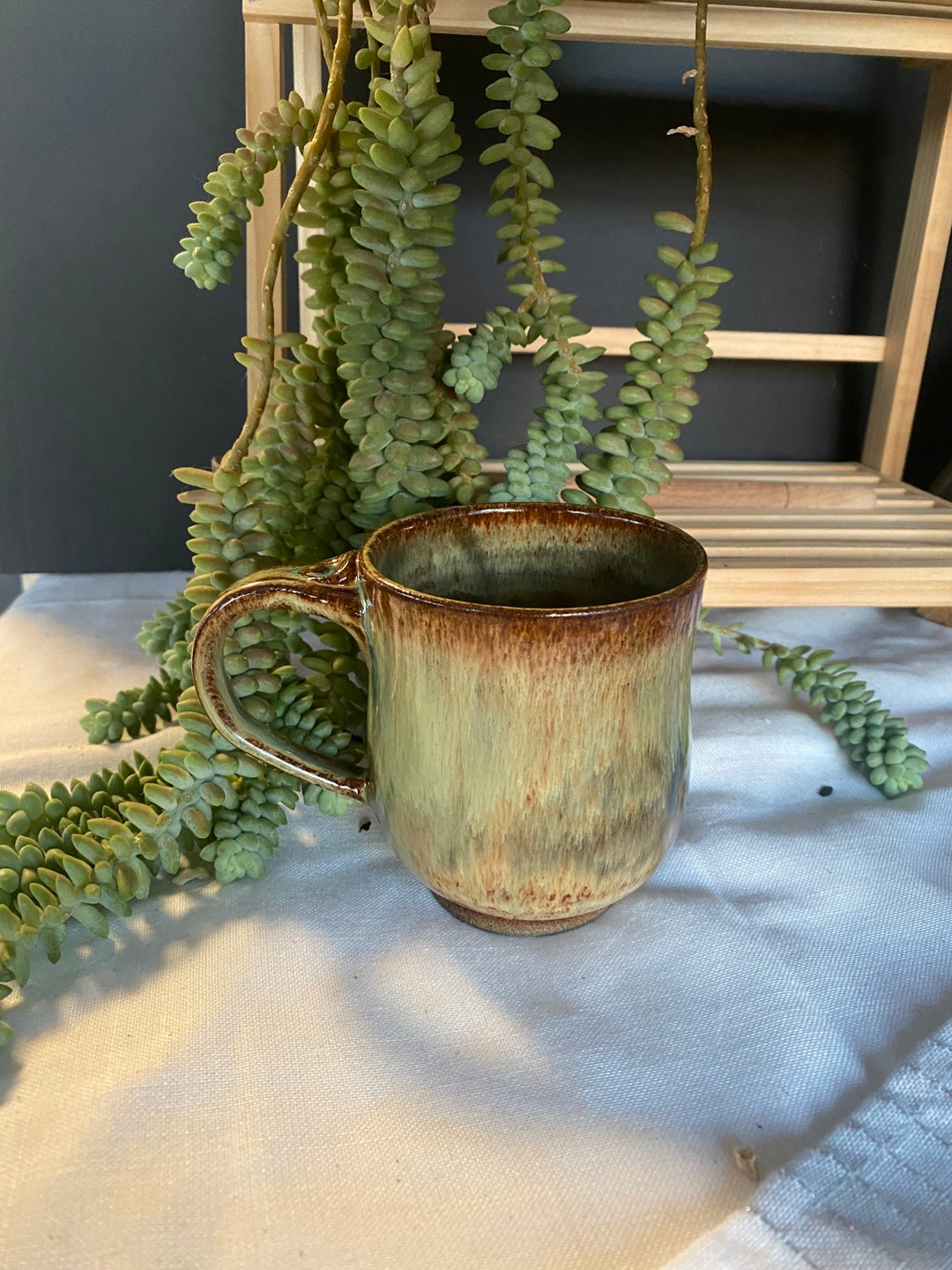 Handmade Pottery Coffee Mugs With Handle, Rustic Modern Look Mugs ...