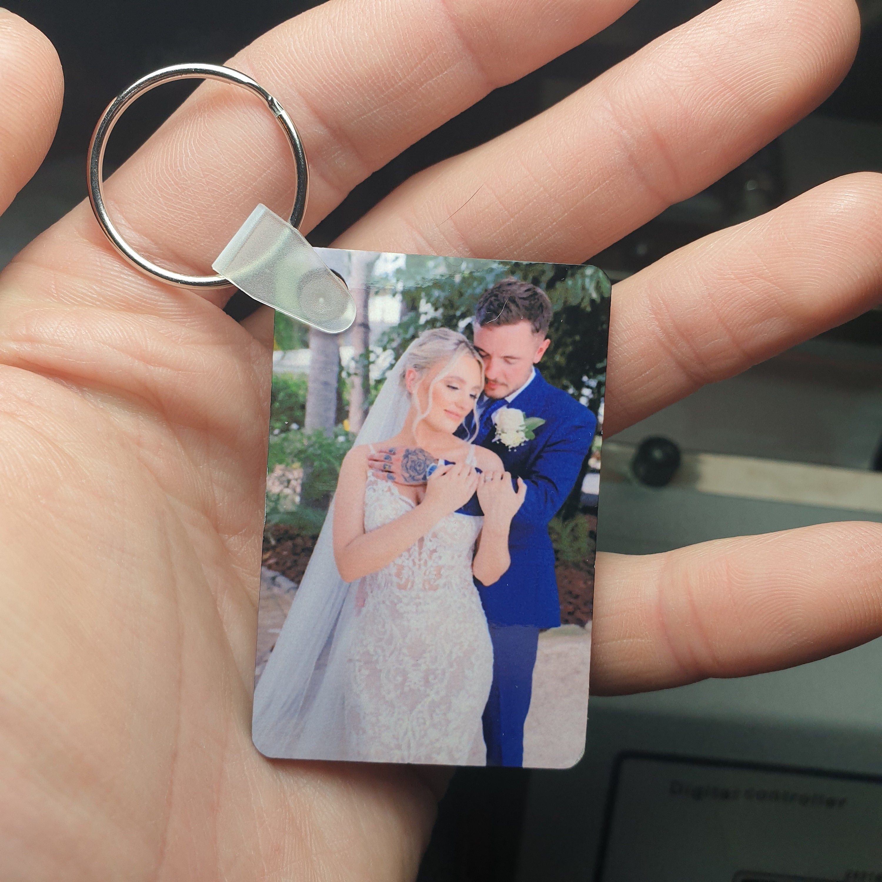 Personalised Photo Keyring Custom Any Picture Keychain Double - Etsy UK