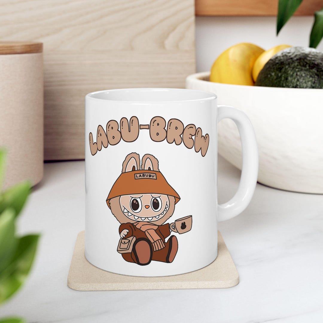 Labubu Mug Labubrew Mug Cute Monster Coffee Cup Viral Meme Mug - Etsy