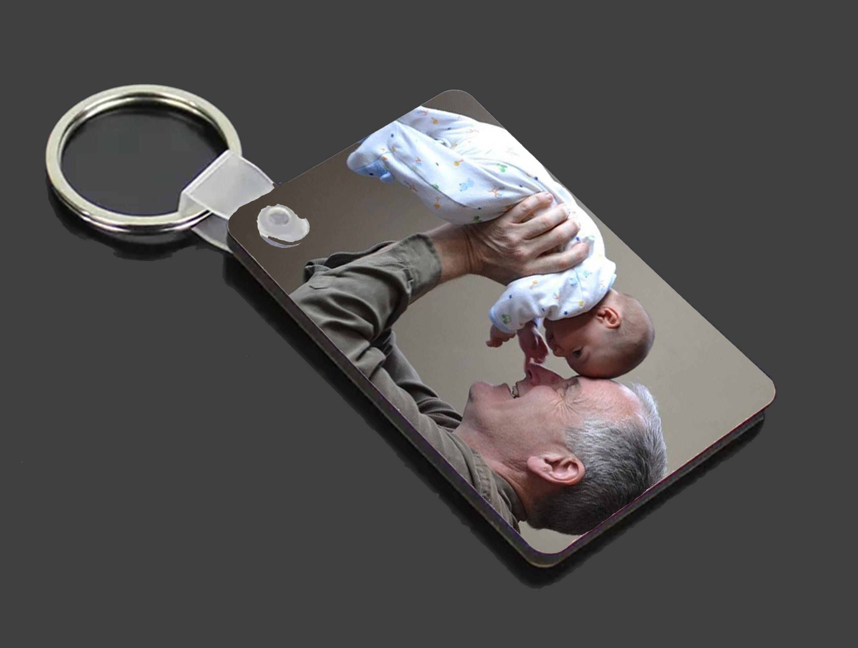 Personalised Photo Keyring Custom Any Picture Keychain Double - Etsy UK