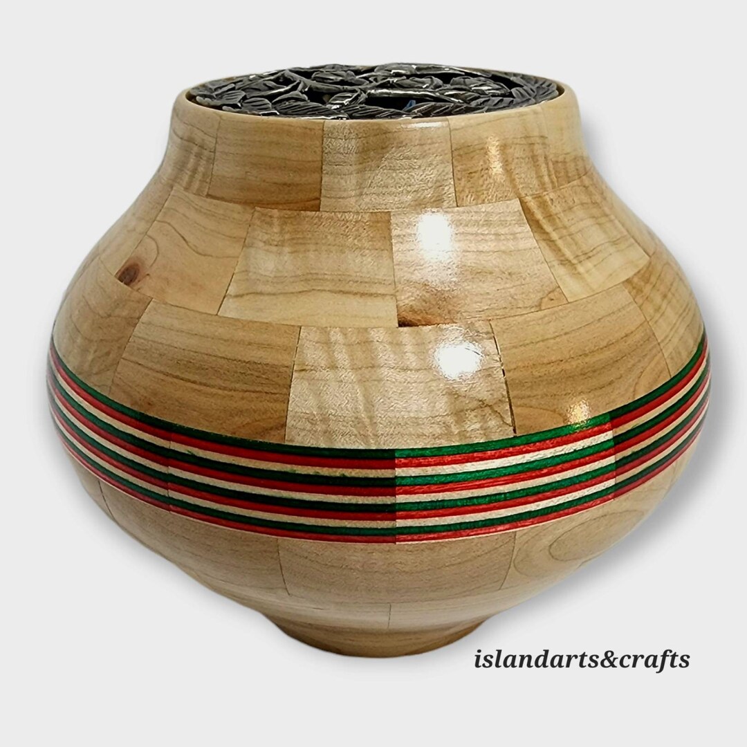 Segmented Potpourri Bowl, Segmented Bowl, Wooden Bowl, Wood Bowl ...