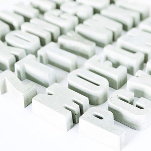 Concrete Letters // Personalised Letters // Housewarming Gift ...