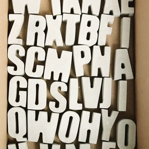 Concrete Letters // Personalised Letters // Housewarming Gift ...