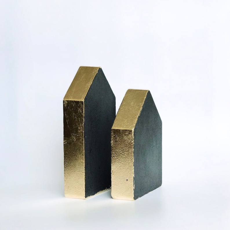 Concrete Bookends // Book Holder // Book Lover Gift // Book Shelf Decor ...