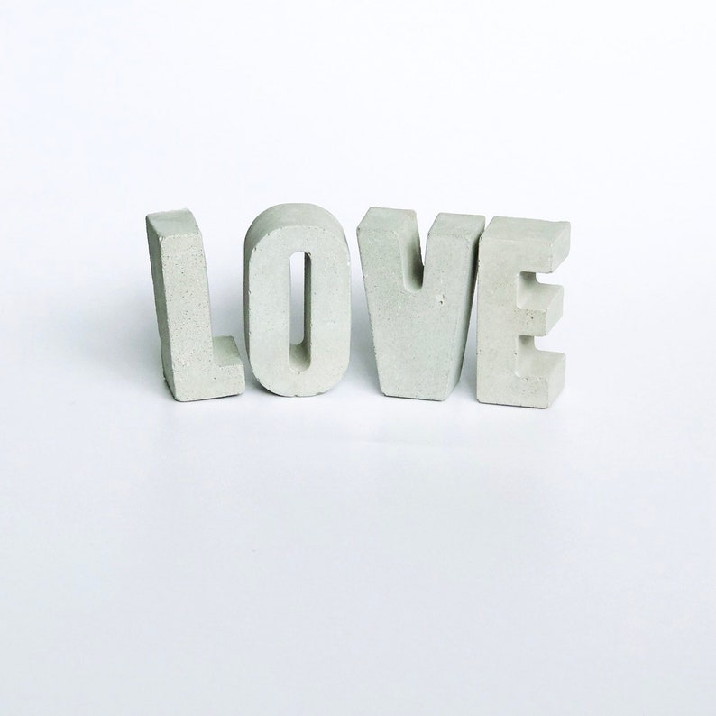 Concrete Letters // Personalised Letters // Housewarming Gift - Etsy