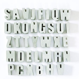 Concrete Letters // Personalised Letters // Housewarming Gift ...