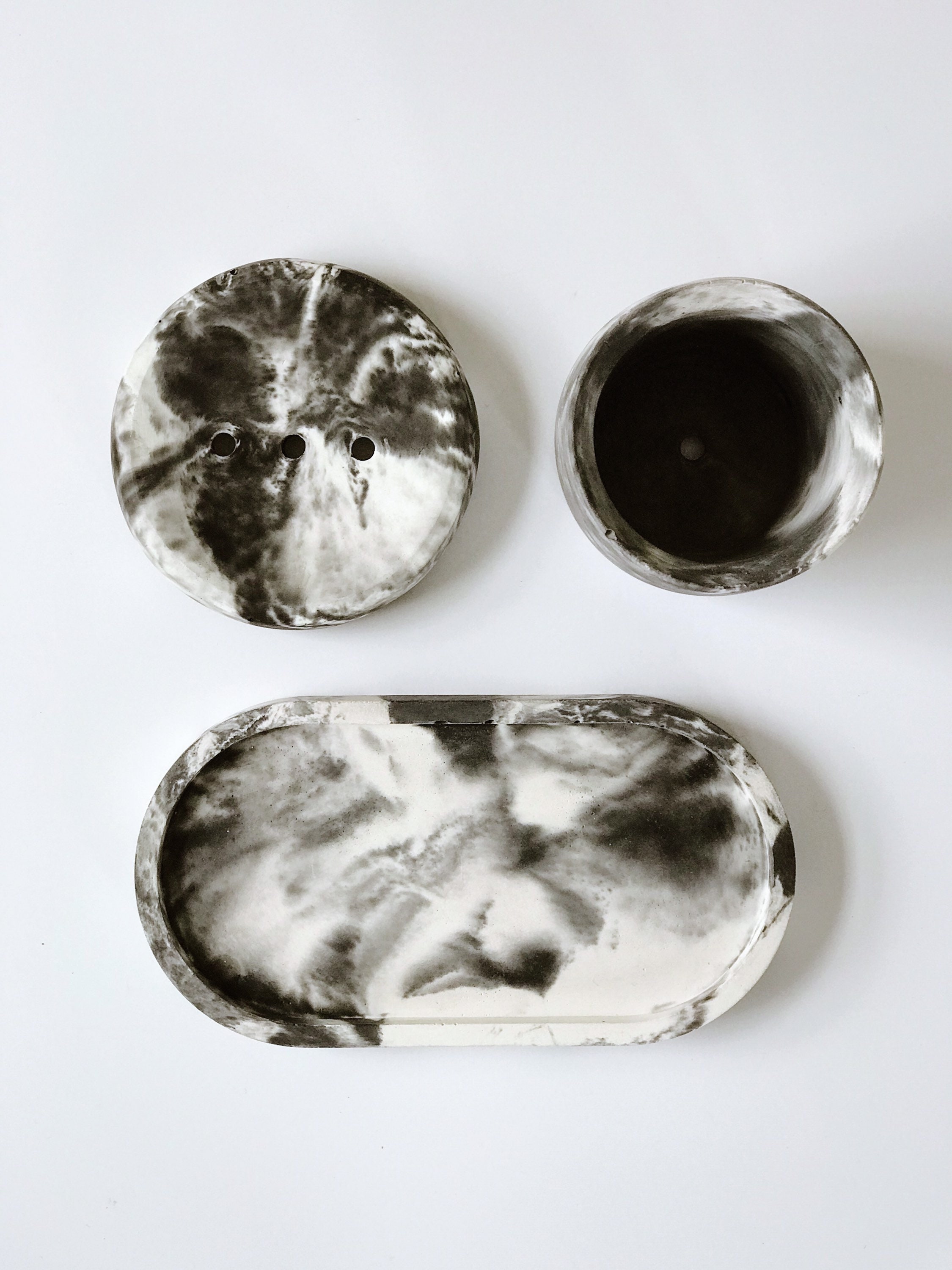 Marble Concrete Tray // Jewelry Display // Bathroom Tray // - Etsy