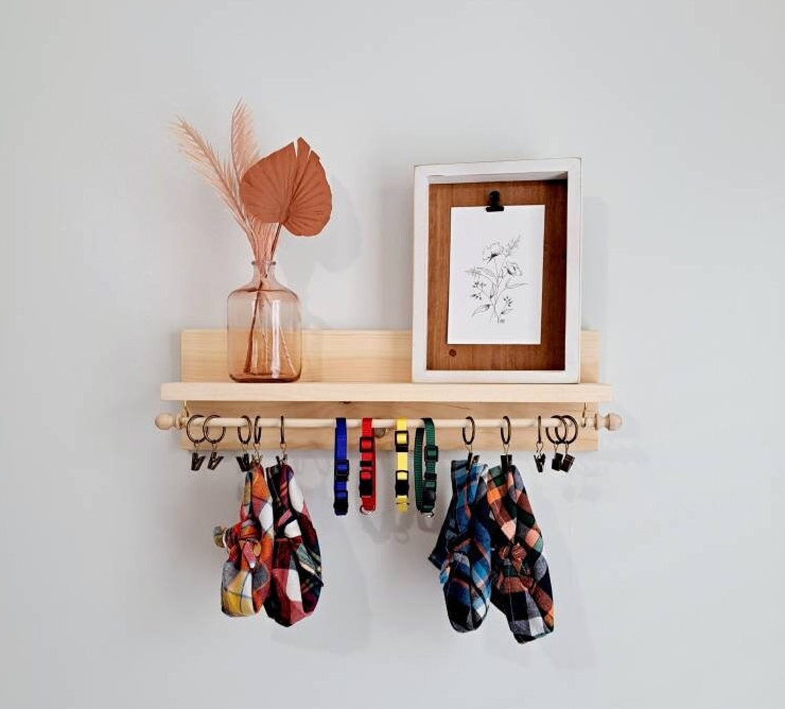 Leash Holder Pet Accessory Organizer Wall Mounted Dog Leash - Etsy