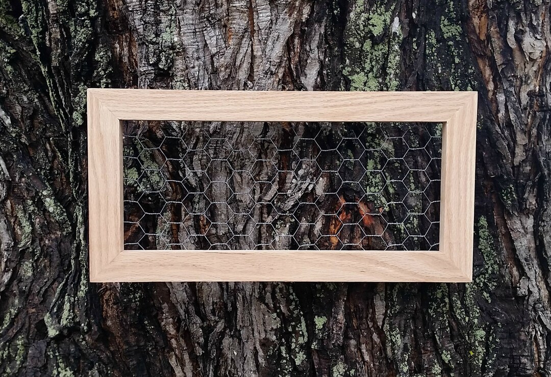10 X 20 Inch Rustic Framed Chicken Wire. Bow Holder and Jewelry ...