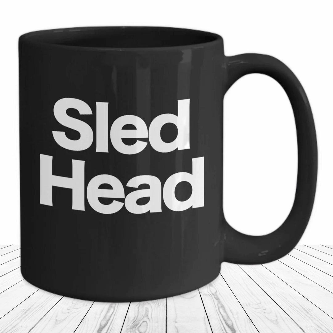 Sled Head Mug – Snowmobile Coffee Cup for Riders & Dog Sled Fans ...