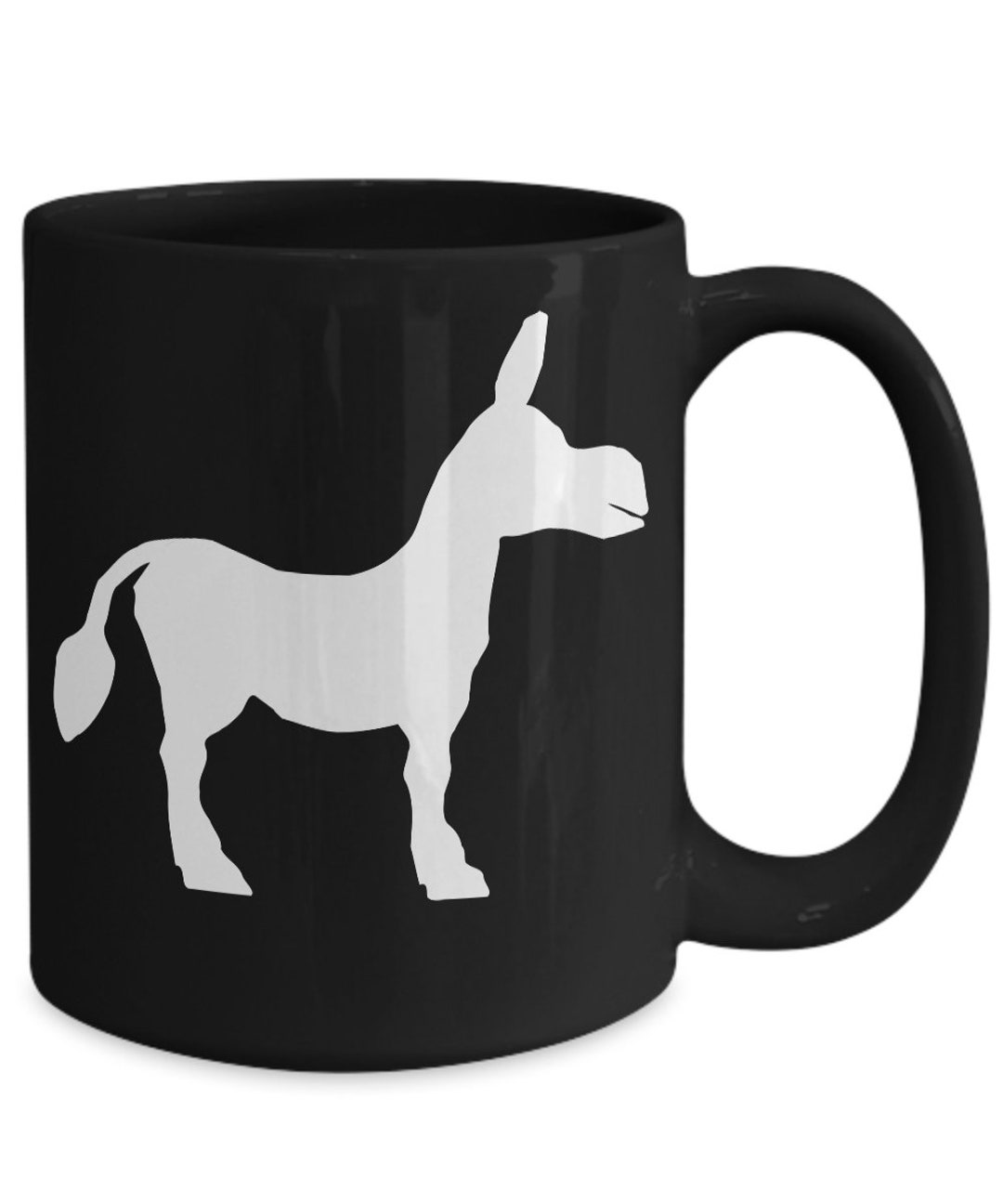 Donkey Mug Barnyard Black Coffee Cup Bad Ass Farm Animal Funny Gifts ...