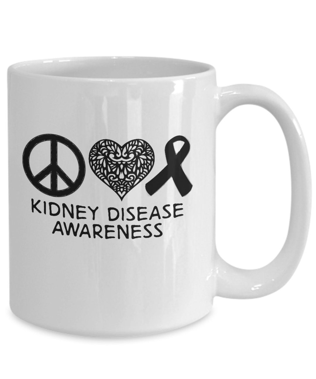 Kidney Disease Mug Polycystic Kidney Disease Awareness Dialysis Nurse ...