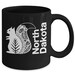 North Dakota Mug Black Coffee Cup Gift for Great Plains - Etsy
